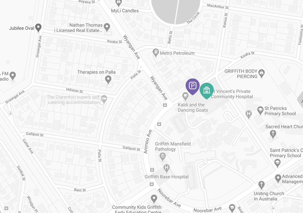 Getting Here| St Vincent's Private Community Hospital Griffith