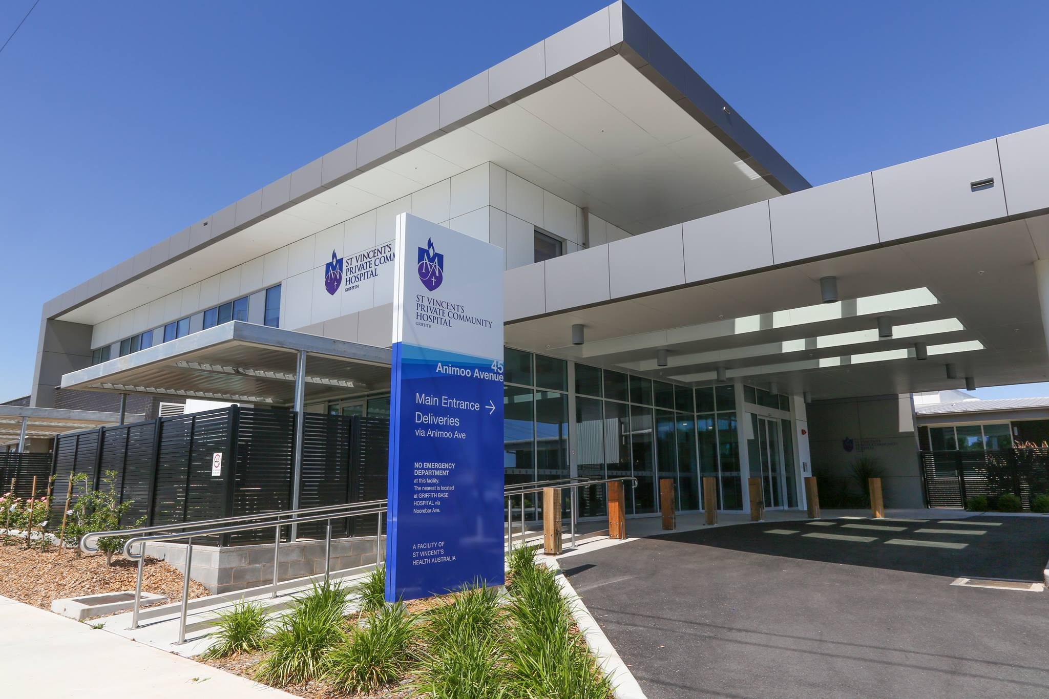 St Vincent’s Private Community Hospital, Griffith facilities